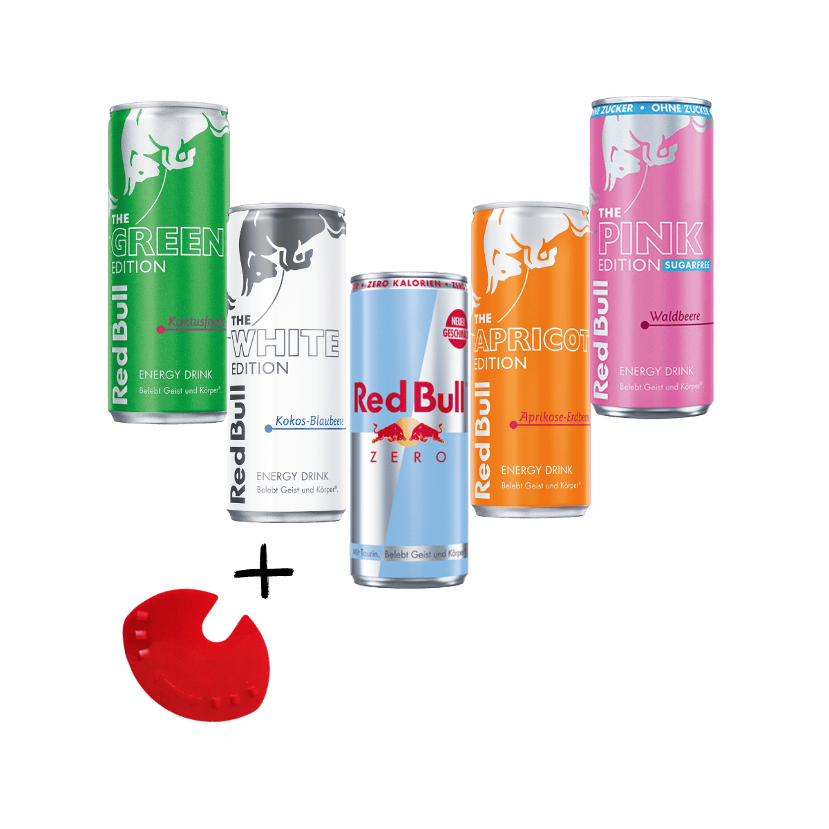 Red Bull MIX SMAKÓW 5 szt/250 ml z Niemiec+ zatyczka, otwieracz do ...